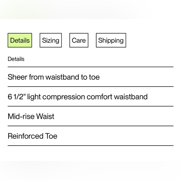 Sheertex | Intimates & Sleepwear | Sheertex Classic Sheer Ripresist ...